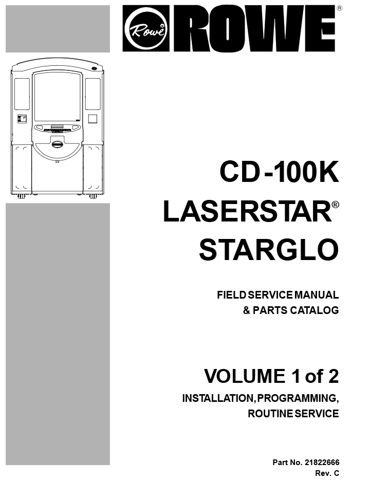 CD-100K (Starglo) Vol 1 Service Manual 165 pages > Rowe > Capital ...