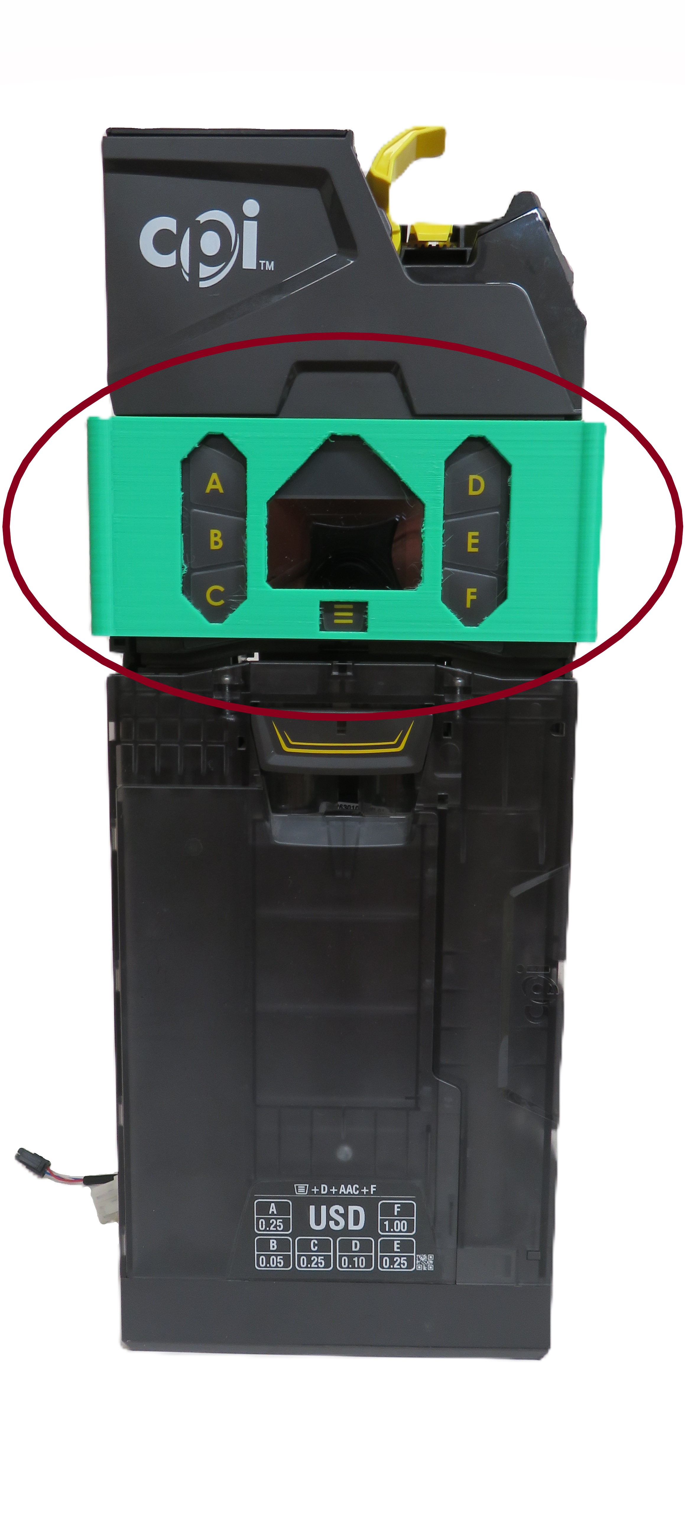 CPI Gryphon Coin Changer Acceptor Guard Plate > Custom Made Parts ...