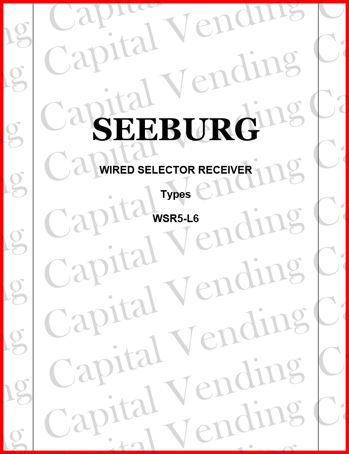 Seeburg Wired Selector Receiver Types WSR5-L6 (15 Pages) > Seeburg ...
