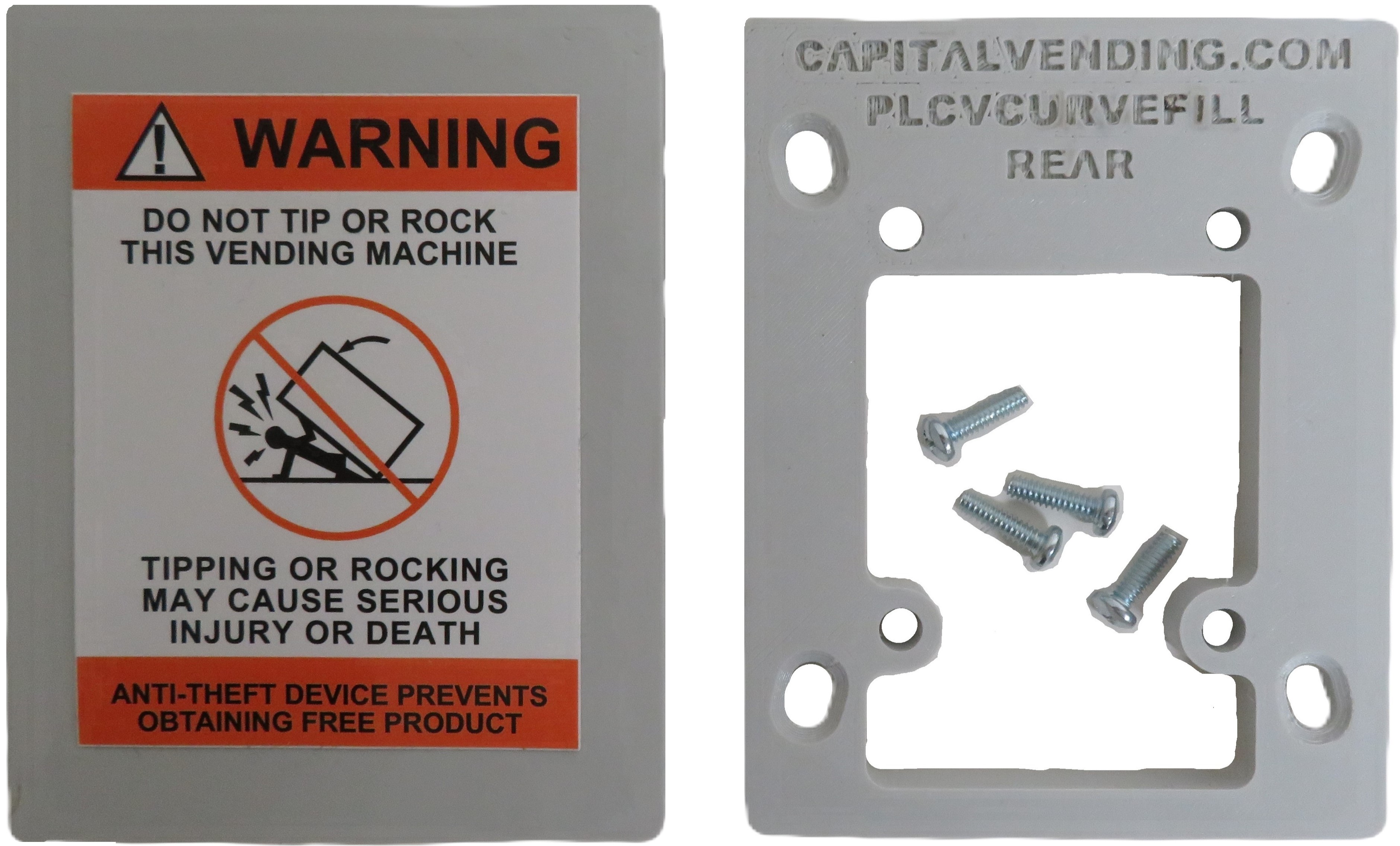 Card Reader Patch Plate for a Curved Panel/Bezel Vending Machine ...