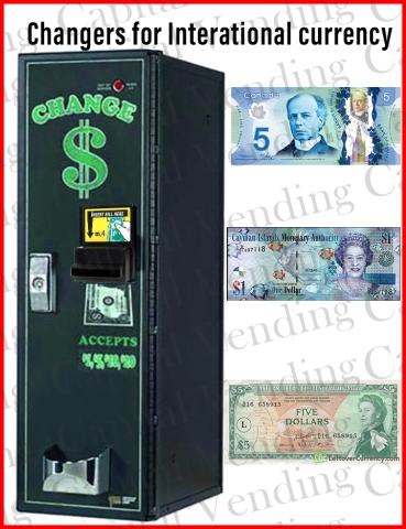 Dollar Bill Changers - Rowe, American Changer, Standard, Tube Changers ...