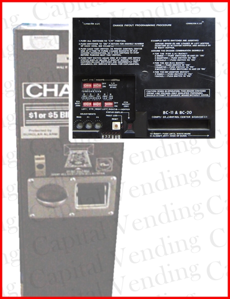 Rowe Dollar Bill Changer BC11 Control Board > BC11 > Capital Vending, Inc.